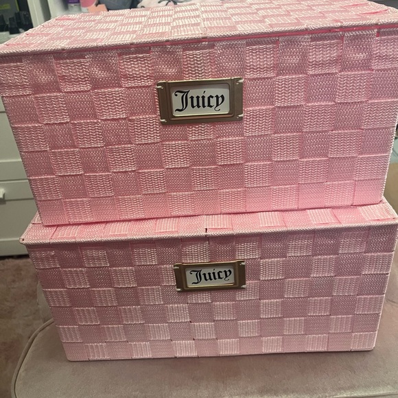 Juicy Couture | Storage & Organization | Juicy Couture Pink Storage ...